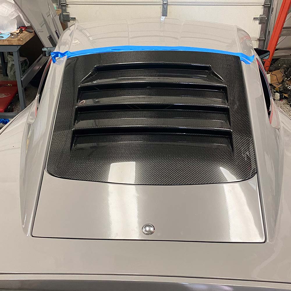 FFR 818-C Carbon Fiber Vented Engine Cover – Rapid Eye Motorsports